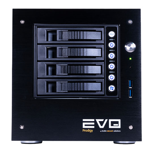SNS EVO Prodigy 32TB 4-Bay Desktop NAS Server LN128890 - 4BDT32TB | SCAN UK