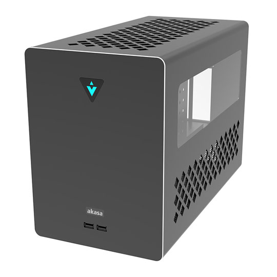 Akasa Cypher HDB SFF Aluminium Chassis LN130040 - A-NUC77-A1B | SCAN UK