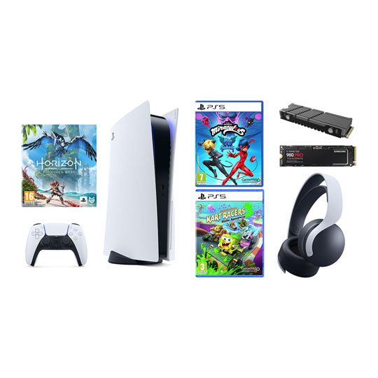 Sony PS5 Bluray with Horizon Forbidden West + 2 Games, PULSE Headset ...