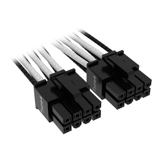 Corsair Premium Black/White Individually Sleeved 16-Pin PCIe 5.0 PSU ...