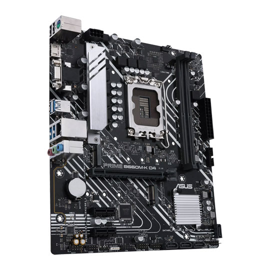 ASUS Intel B660 PRIME B660M-K D4 Refurbished MicroATX Motherboard LN131130 | SCAN UK