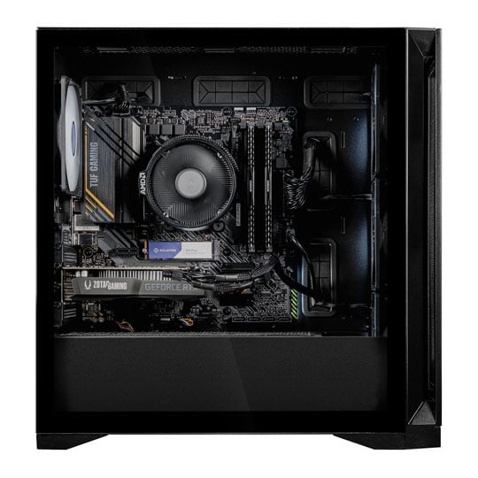 Full Gaming Setup Powered by NVIDIA GeForce and AMD with 2 Monitors ...