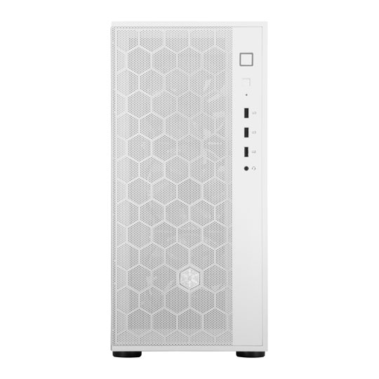 SilverStone FARA R1 V2 Mid Tower Case with Tempered Glass White ...