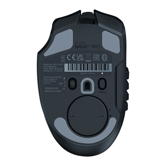 Razer Naga V2 Pro MMO Wireless Gaming Mouse with HyperScroll Pro Wheel ...