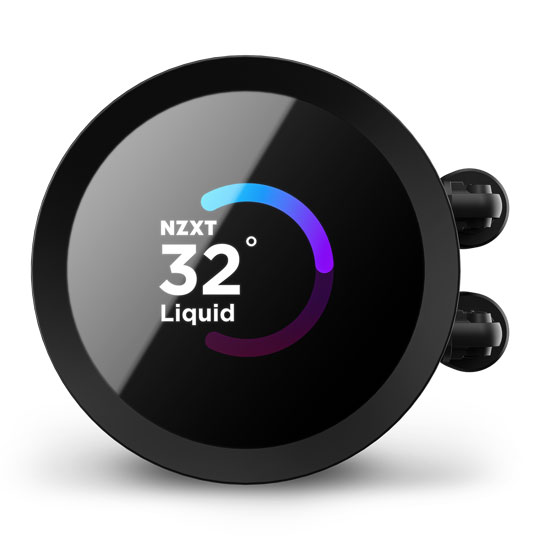 NZXT Kraken 240 All In One 240mm Intel/AMD with LCD Display CPU Water ...