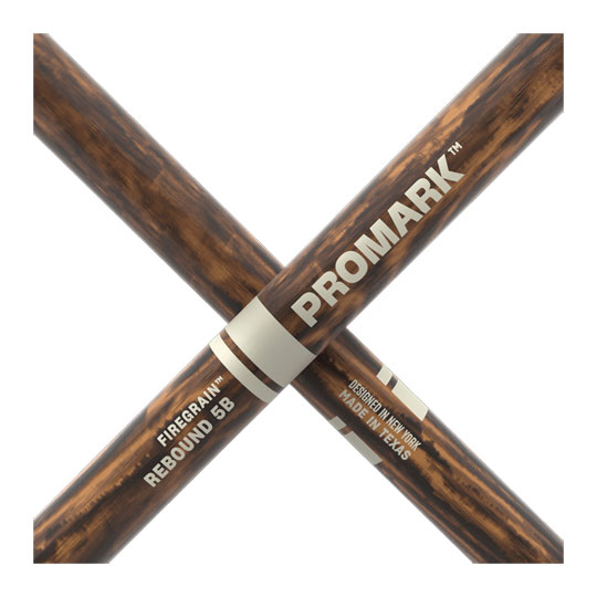 ProMark Rebound 5B FireGrain Hickory Drumstick, Acorn Wood Tip LN133272 - R5BFG | SCAN UK