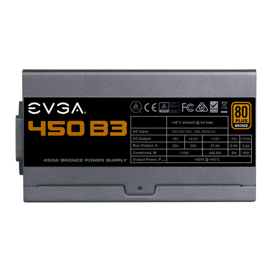 EVGA 450 B3 450 Watt Fully Modular 80+ Bronze PSU/Power Supply LN133594 ...