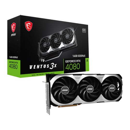 MSI NVIDIA GeForce RTX 4080 16GB VENTUS 3X OC Ada Lovelace Refurbished ...