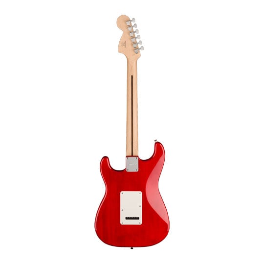 Squier FSR Affinity Series Stratocaster QMT, Crimson Red Transparent ...