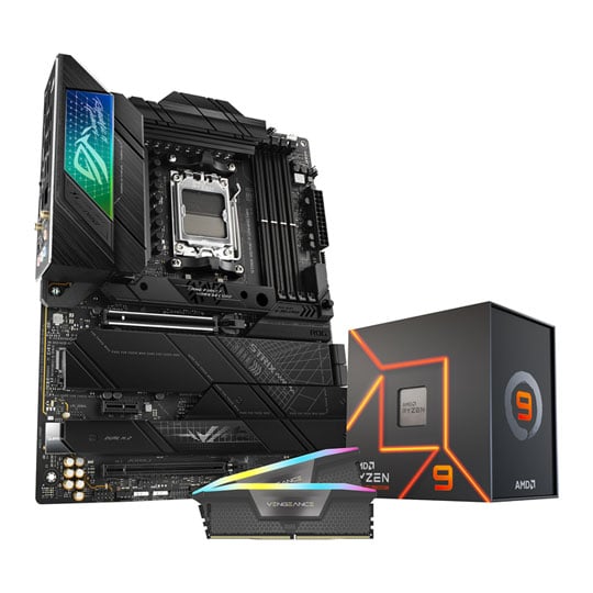 ASUS ROG Strix X670E-F GAMING WIFI + AMD Ryzen 9 7900X CPU + 32GB ...