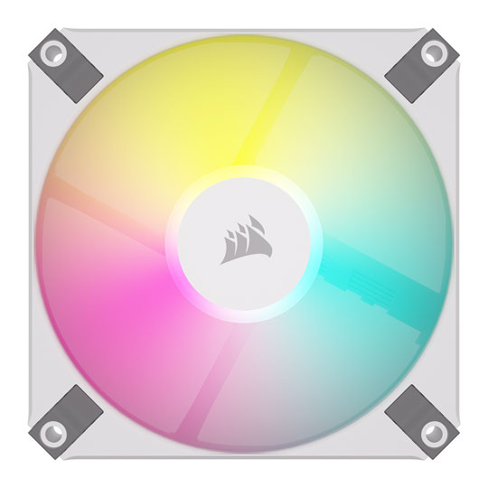 Corsair AF120 SLIM RGB White Single Small Form Factor 120mm PWM Fan ...