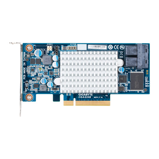 Gigabyte CRA3338 2-Port Mini SAS HD Refurbished PCIe RAID Card LN135374 ...