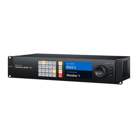Blackmagic Design Videohub 40x40 12G LN135692 - VHUBSMAS12G040040 | SCAN UK