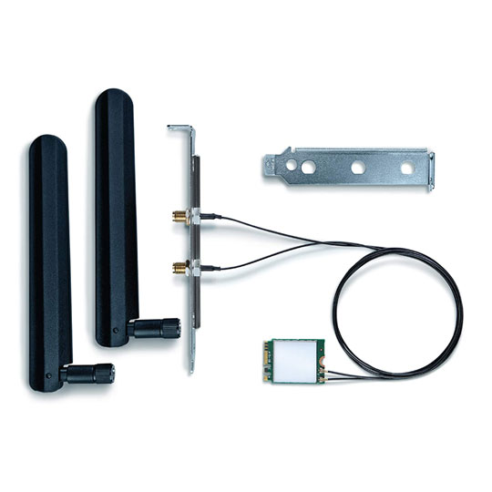Intel AX200 Wi-Fi 6 (802.11ax) Dual Band Bluetooth 5.2 Desktop Kit ...
