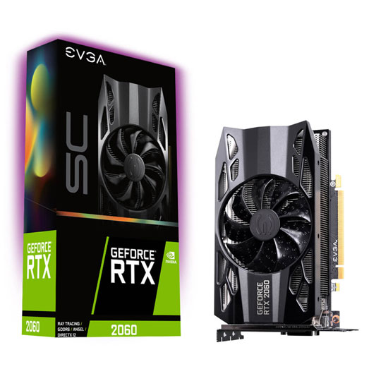 EVGA NVIDIA GeForce RTX 2060 6GB SC GAMING Turing Refurbished Graphics ...