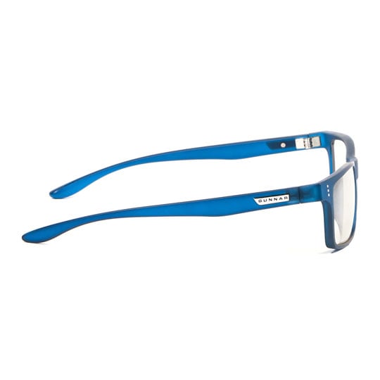 GUNNAR Optiks Cruz Blue/UV Computer Glasses, Navy, Clear Tint Unisex ...