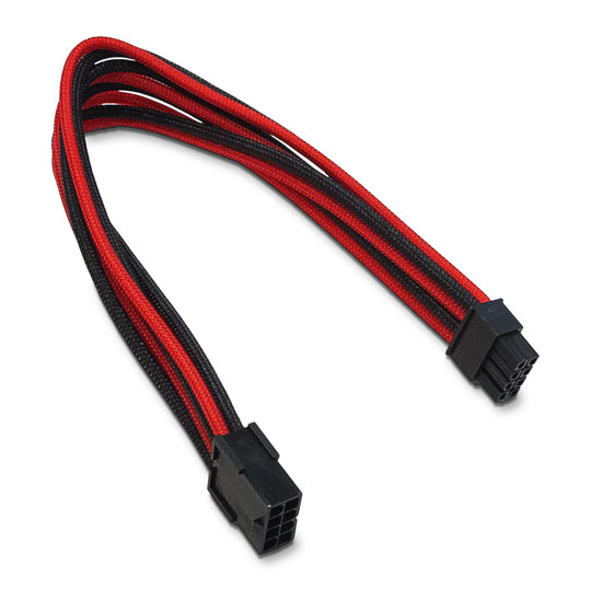 Xclio Black and Red 8 Pin Braided EPS Cable LN137907 | SCAN UK