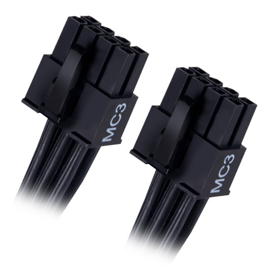 SilverStone 750mm 8-pin EPS to 12+4pin PCIe Cable LN139048 - SST-PP14 ...