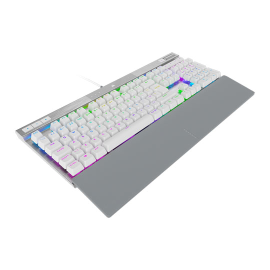 Corsair K70 PRO RGB Opto-Mechanical White Refurbished Gaming Keyboard ...