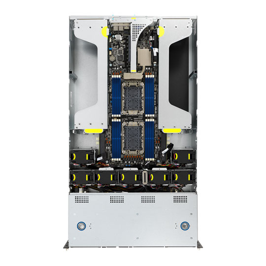 ASUS ESC4000-E10 Intel 3rd Gen Xeon Ice Lake 2U 8 Bay Barebone Server ...