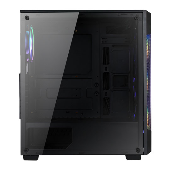 CiT Crossfire Mesh Mid-Tower Windowed Black PC Gaming Case LN142176 ...