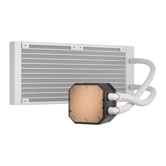 Corsair 5000D RGB Airflow White + Corsair H100i ELITE CAPELLIX XT White ...