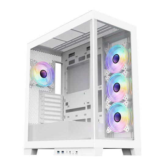 CiT Pro Diamond XR White Mid Tower PC Case LN142590 - CIT-P-XR-DIA-W-4 ...