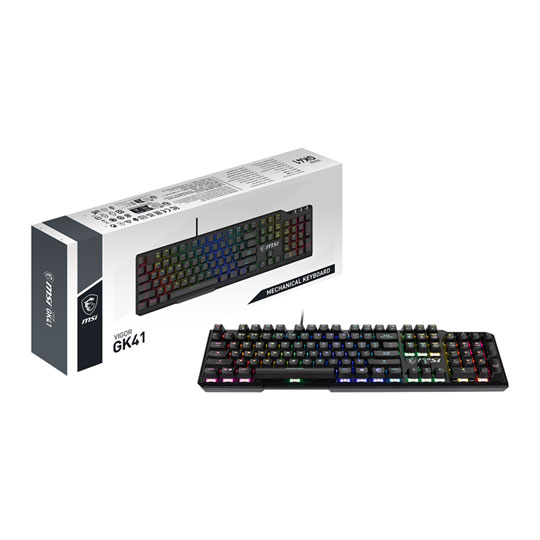 MSI VIGOR GK41 Mechanical RGB Gaming Keyboard UK Layout LN142593 - S11 ...