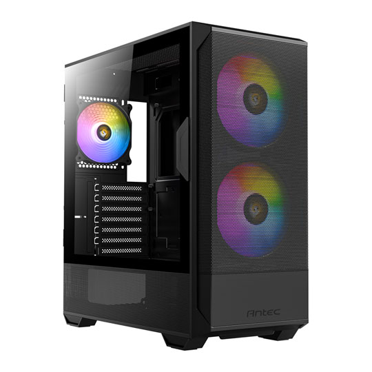 Antec NX416L Mid Tower Tempered Glass Black ATX PC Gaming Case LN143187 ...