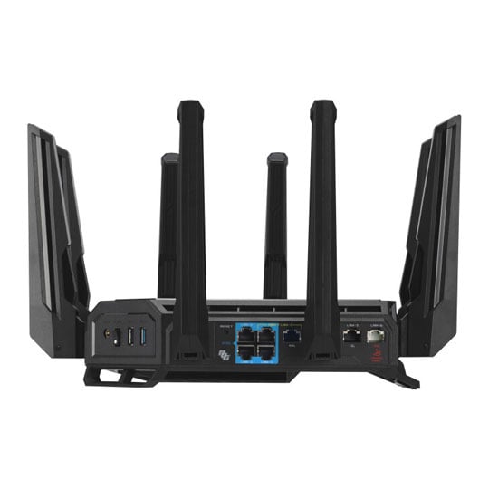 ASUS ROG Rapture Quad-Band GT-BE98 WiFi 7 AiMesh Ready Gaming Router ...