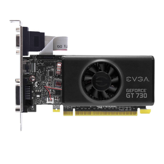 Refurbished - EVGA GeForce GT 730 2GB GDDR5 Low Profile Single Slot ...