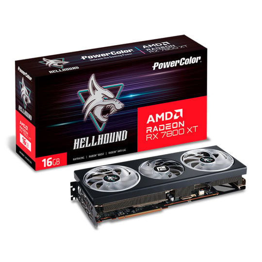 PowerColor AMD Radeon RX 7800 XT Hellhound 16GB Refurbished Graphics ...