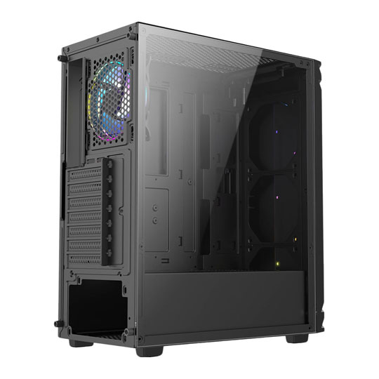 Vida Apollo Black Tempered Glass ATX PC Gaming Case LN144562 - APOLLO ...