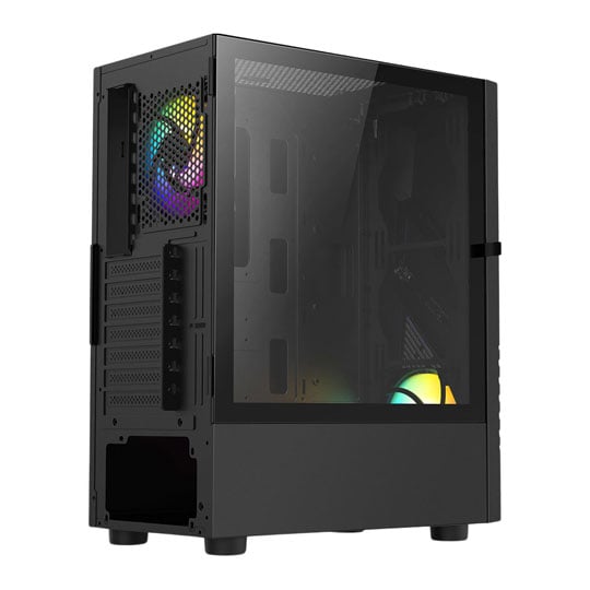 Vida Eos Black Tempered Glass ATX PC Gaming Case LN144565 - EOS-BLK ...