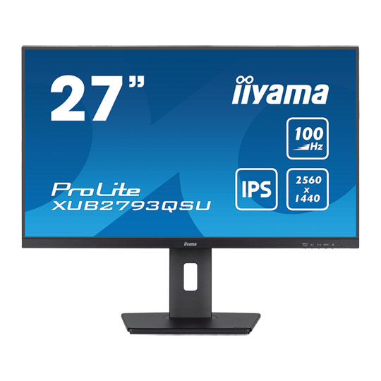 iiyama ProLite 27" WQHD 100Hz FreeSync IPS Black Monitor LN145328 ...