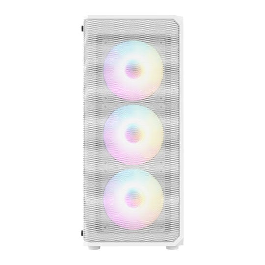 CiT Delta White Mid Tower Tempered Glass PC Gaming Case LN146902 ...