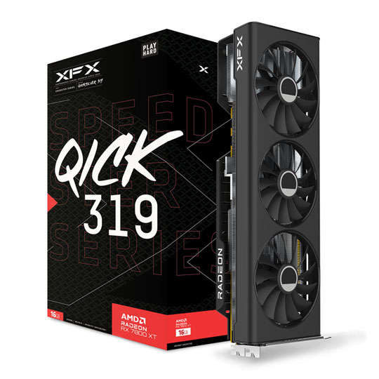 Refurbished - XFX AMD Radeon RX 7800 XT QICK319 CORE 16GB Open Box ...
