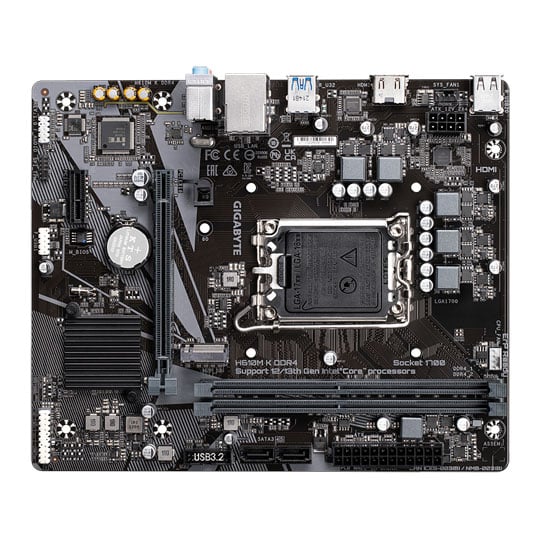 Gigabyte H610M K DDR4 Micro-ATX Motherboard LN147124 | SCAN UK