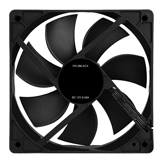 CiT Black 120mm Case/CPU Cooler Fan LN147589 - COUNFAN12BLACK | SCAN UK