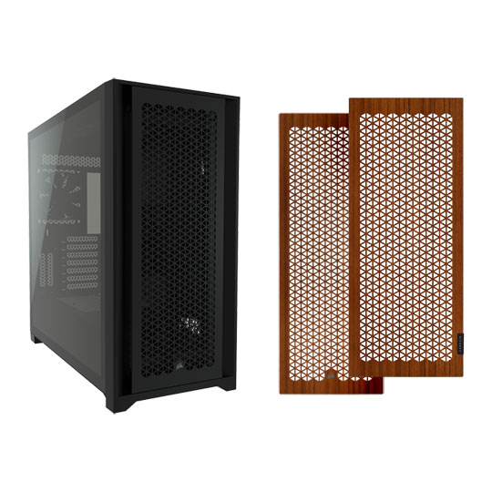 Corsair 5000D Airflow Chassis + Corsair 5000 Series Wooden PC Case ...