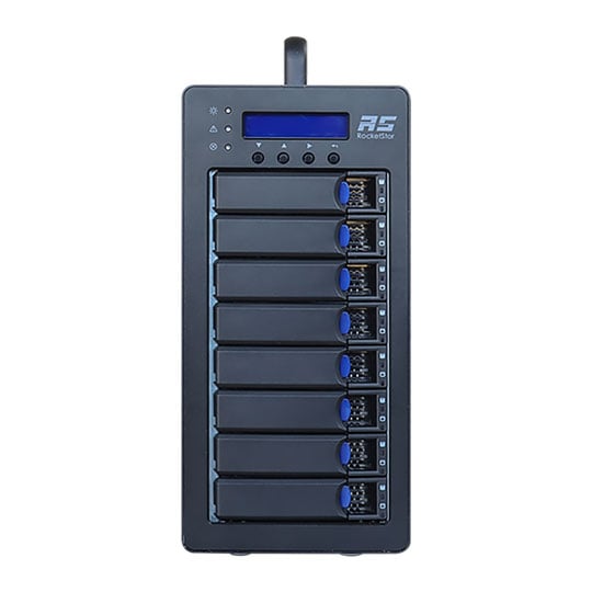HighPoint RocketStor 6618V 8 Bay 6Gb/s SAS/SATA Open Box RAID Tower ...