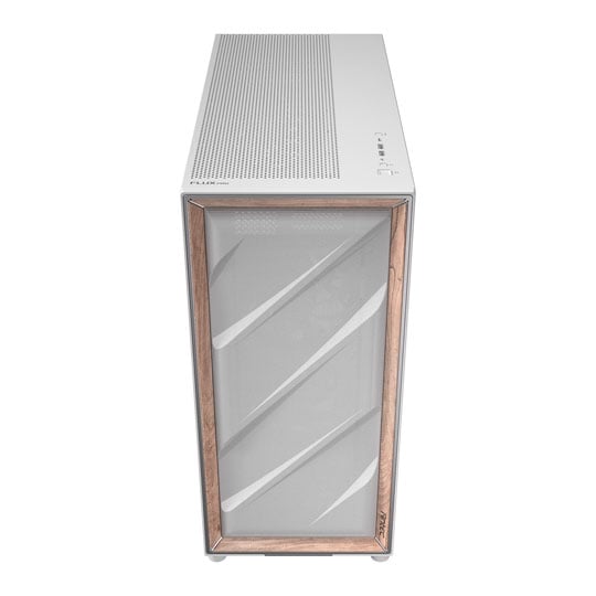 Antec Flux PRO Full Tower Tempered Glass White/Wood PC Gaming Case ...