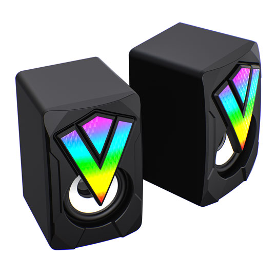 GameMax SR01 RGB Wired PC Gaming Speakers LN149709 - SOGMXSPSR01 | SCAN UK