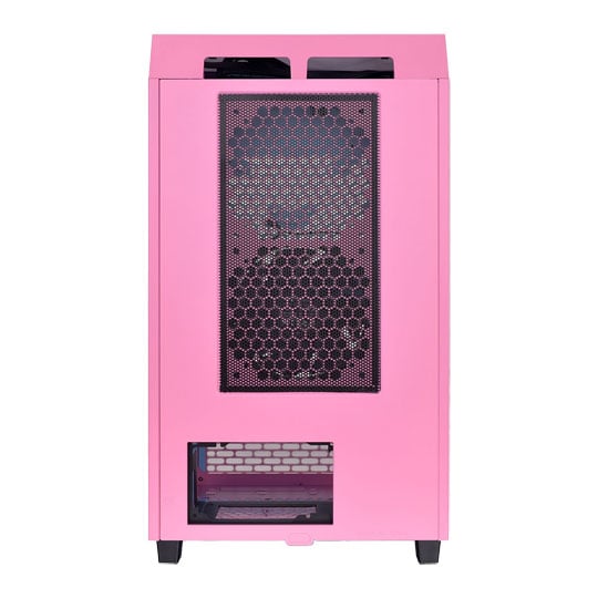 Thermaltake The Tower 200 Bubble Pink Mini-ITX PC Gaming Case + LCD ...