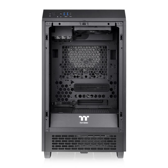 Thermaltake The Tower 200 Black mini-ITX Chassis Tempered Glass Open ...