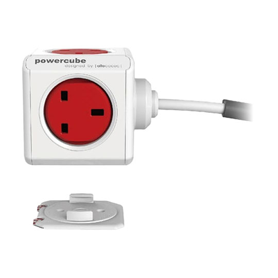 Allocacoc 1.5-Metre PowerCube 'Extended' 5-Socket Mains Extension Lead ...