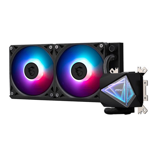 MSI MAG 240mm CoreLiquid I240 ARGB Intel/AMD CPU Liquid Cooler - Black ...