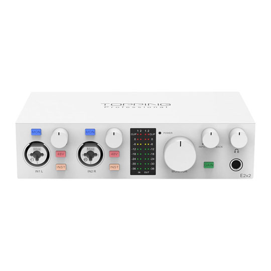 (Open Box) Topping Pro E2x2 USB Audio Interface - White LN151921 - E2x2 ...