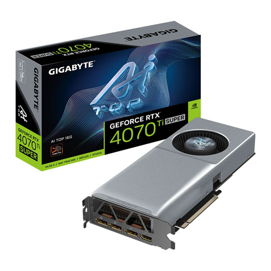 Refurbished - Open Box Gigabyte NVIDIA GeForce RTX 4070 Ti SUPER AI TOP ...