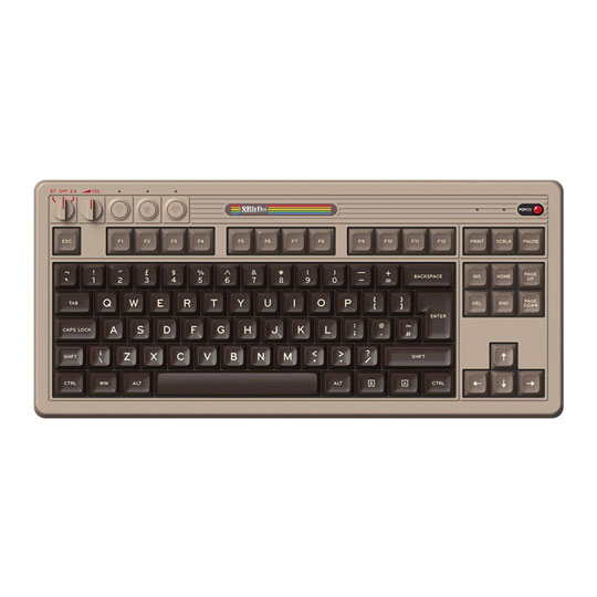 8BitDo C64 Edition Retro Mechanical Wireless UK Gaming Keyboard ...